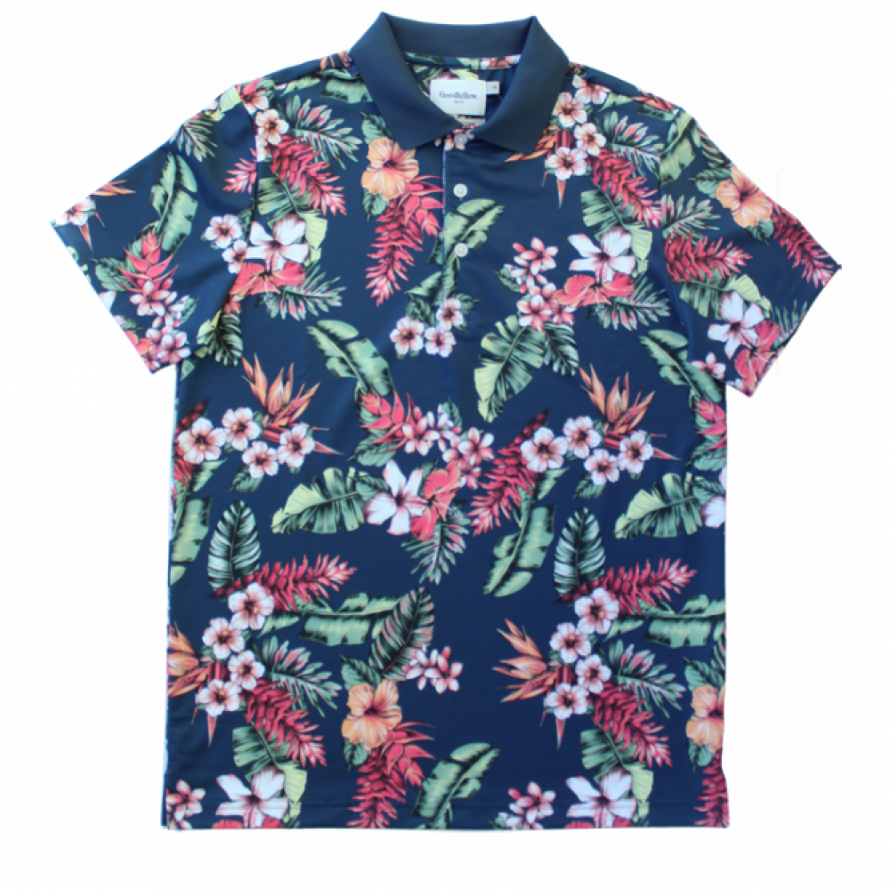 vendemos - All Over Floral Printed Polo - TEXTILES CAMONES S.A. - B2Perú